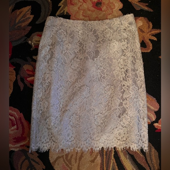 Laundry By Shelli Segal | Skirts | Elegant Laundry Lace Skirt In Cream ...